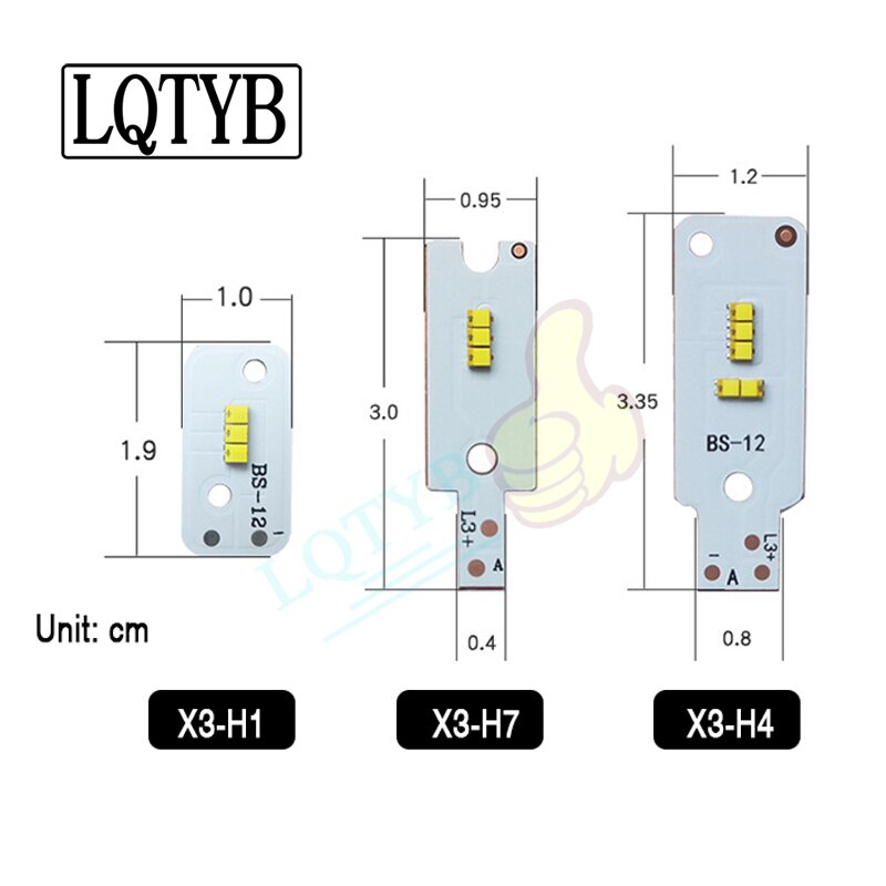 2pcs car special light source board X3 H1/H4/H7 st... – Grandado