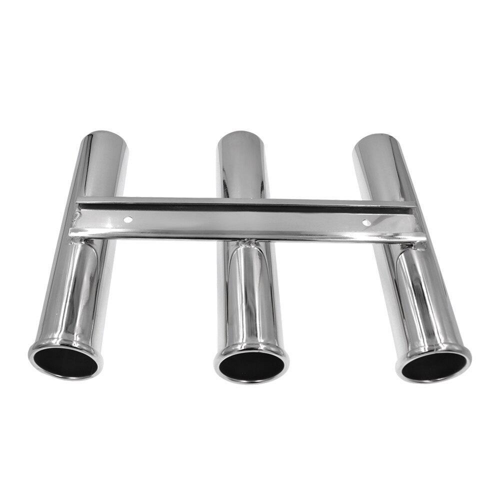 3 Tube Rod Holder Marine Triple Stainless Steel Fi... – Grandado