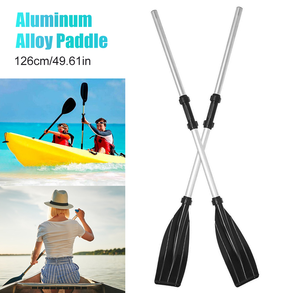 2Pcs Aluminium Boat Paddles 126cm Detachable Quick... – Grandado