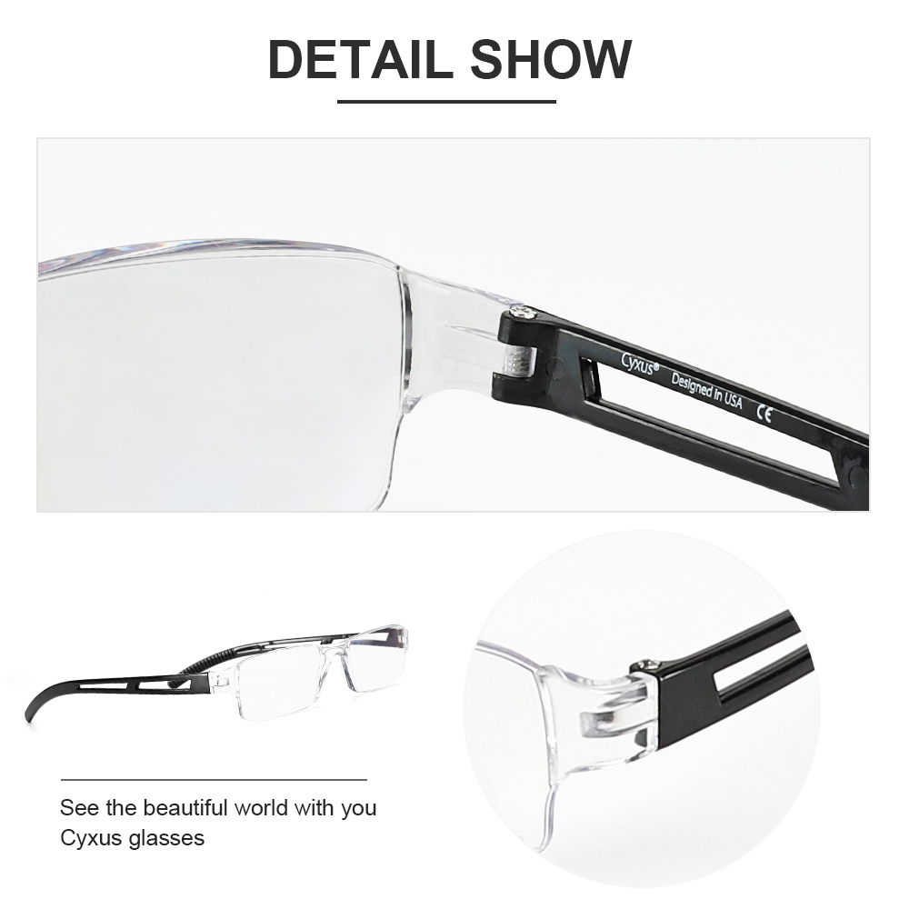Cyxus Anti Blue Light Glasses Rimless Eye Strain R... – Grandado