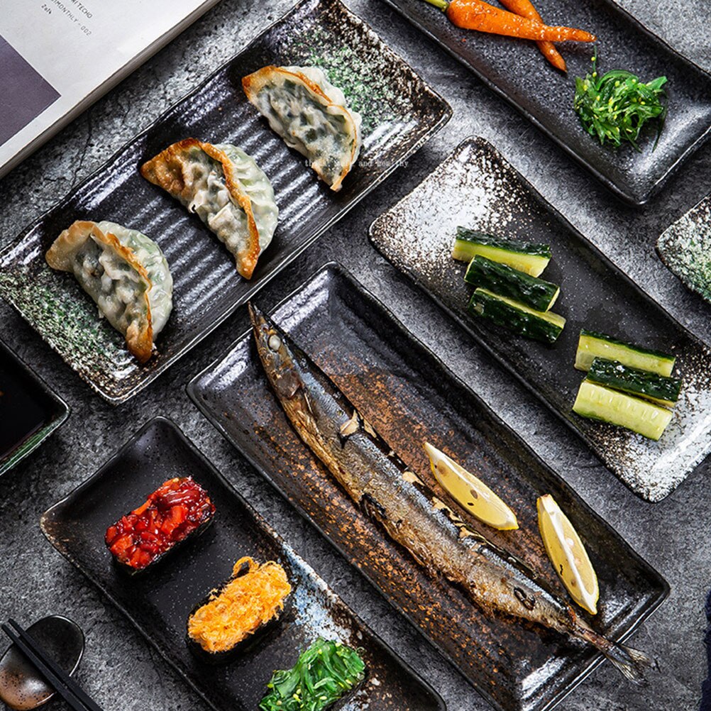 1Pc Japanese Style Sushi Plate Exquisite Rectangul... – Vicedeal