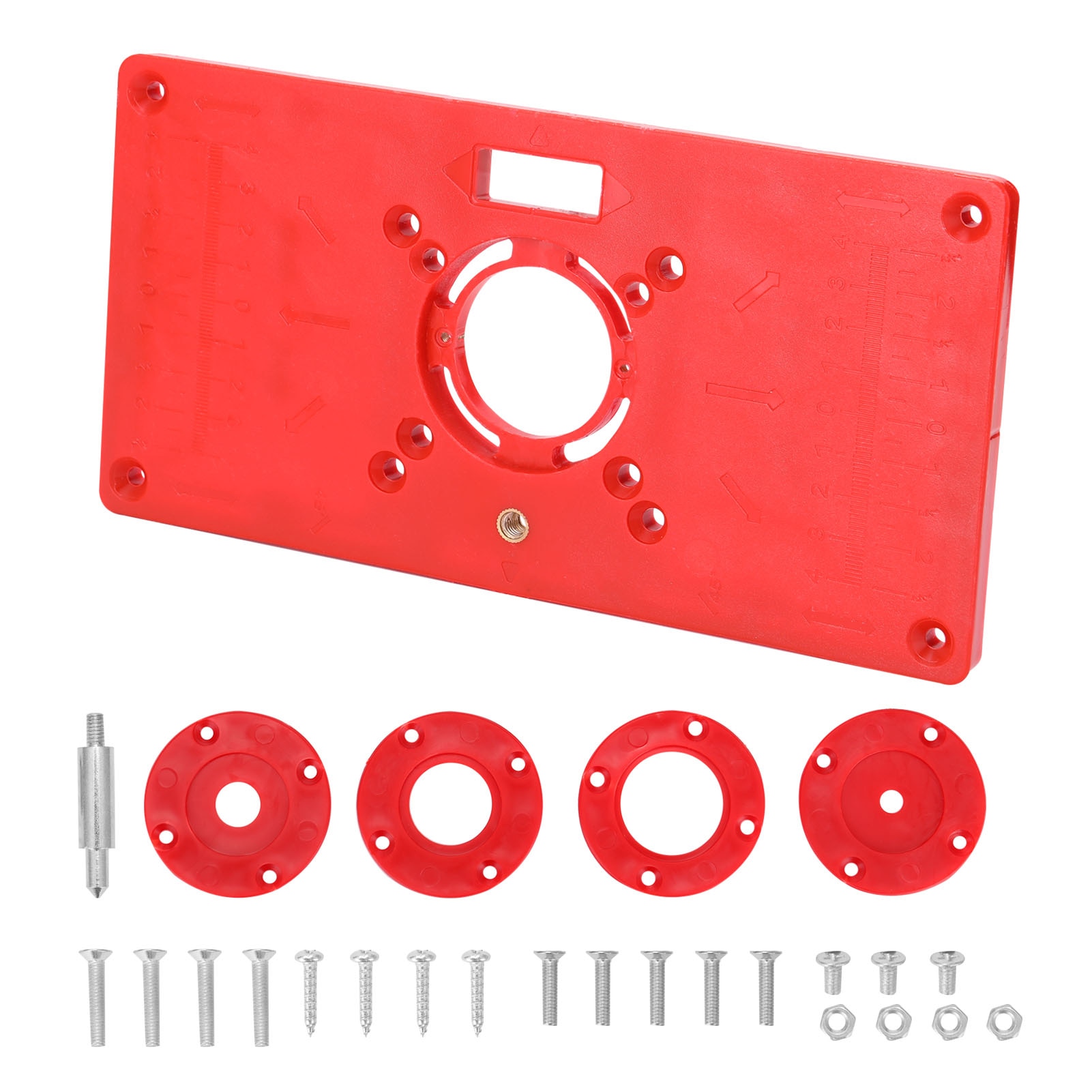 ABS Plastics Router Table Insert Plate With 4 Ring... – Grandado