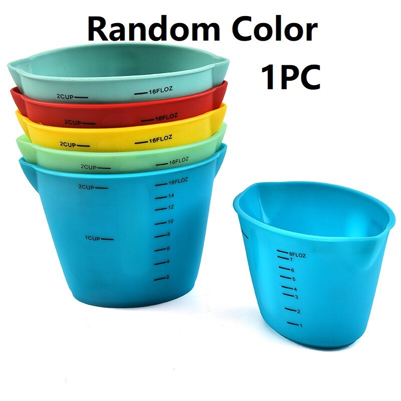Baking soft measuring cup double funnel silicone m... – Grandado