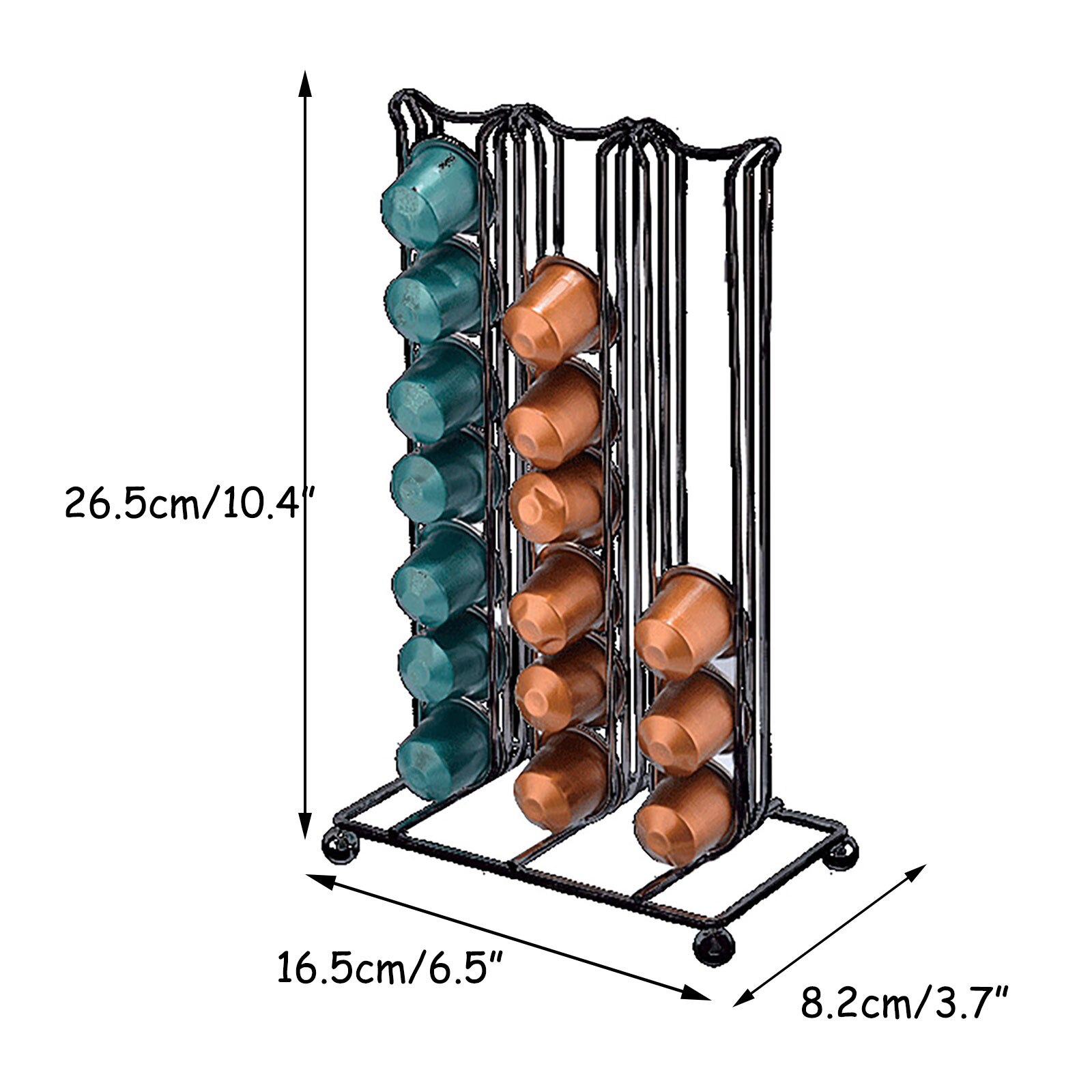Iron Chrome Plating Stand Coffee Pod Holder For 42... – Vicedeal
