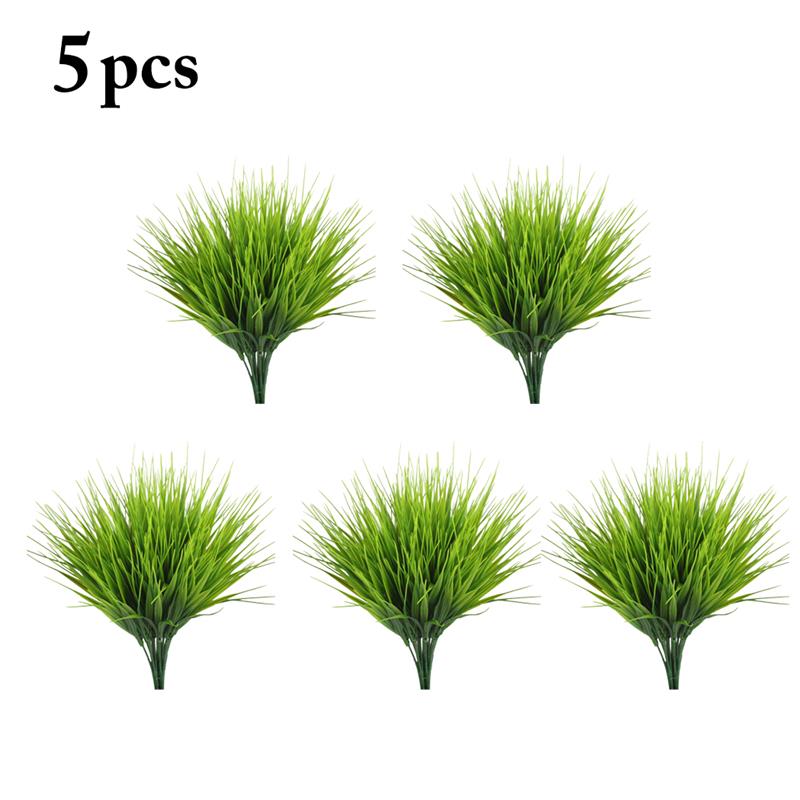 5Pcs/Set Artificial Plant Plastic Green Grass Plan... – Vicedeal