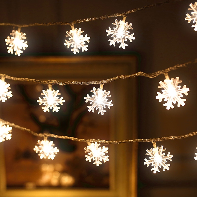 10M 100LED 220V/110V Snowflake String Light Christ... – Vicedeal