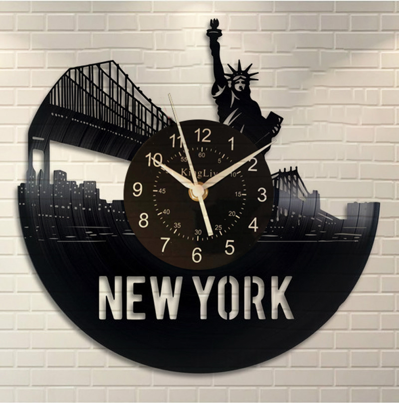 York led Record Wall Clock Get Unique of Office Ro... – Grandado