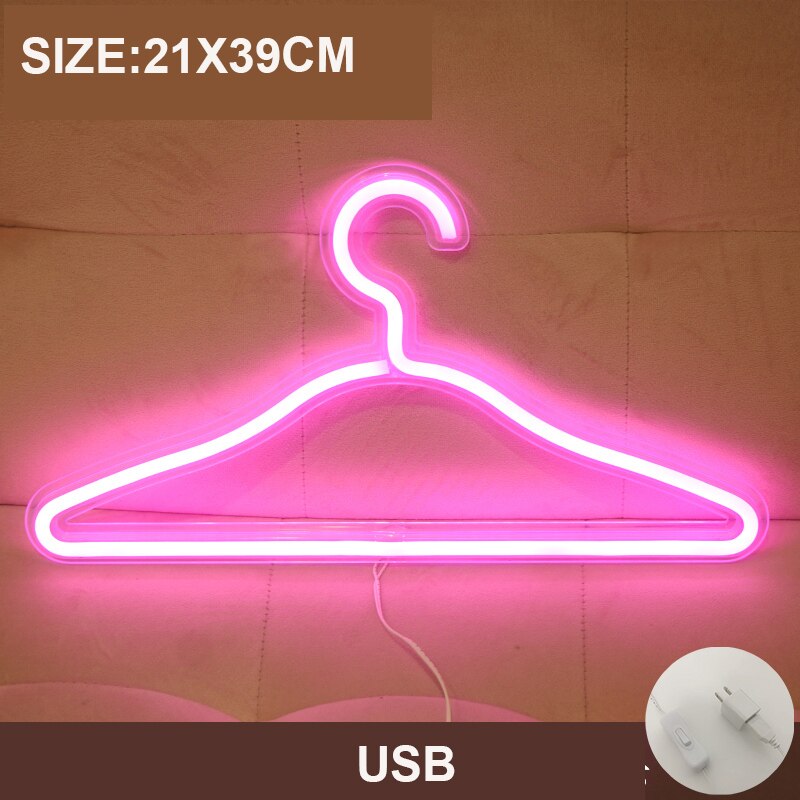 LED Hanger Neon Sign Light Art Decorative Night Li... – Vicedeal