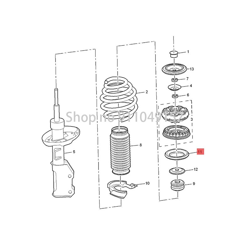 Auto Schokdemper Lente Pad -bui Ckr Oew Ech Evr Ol... – Grandado