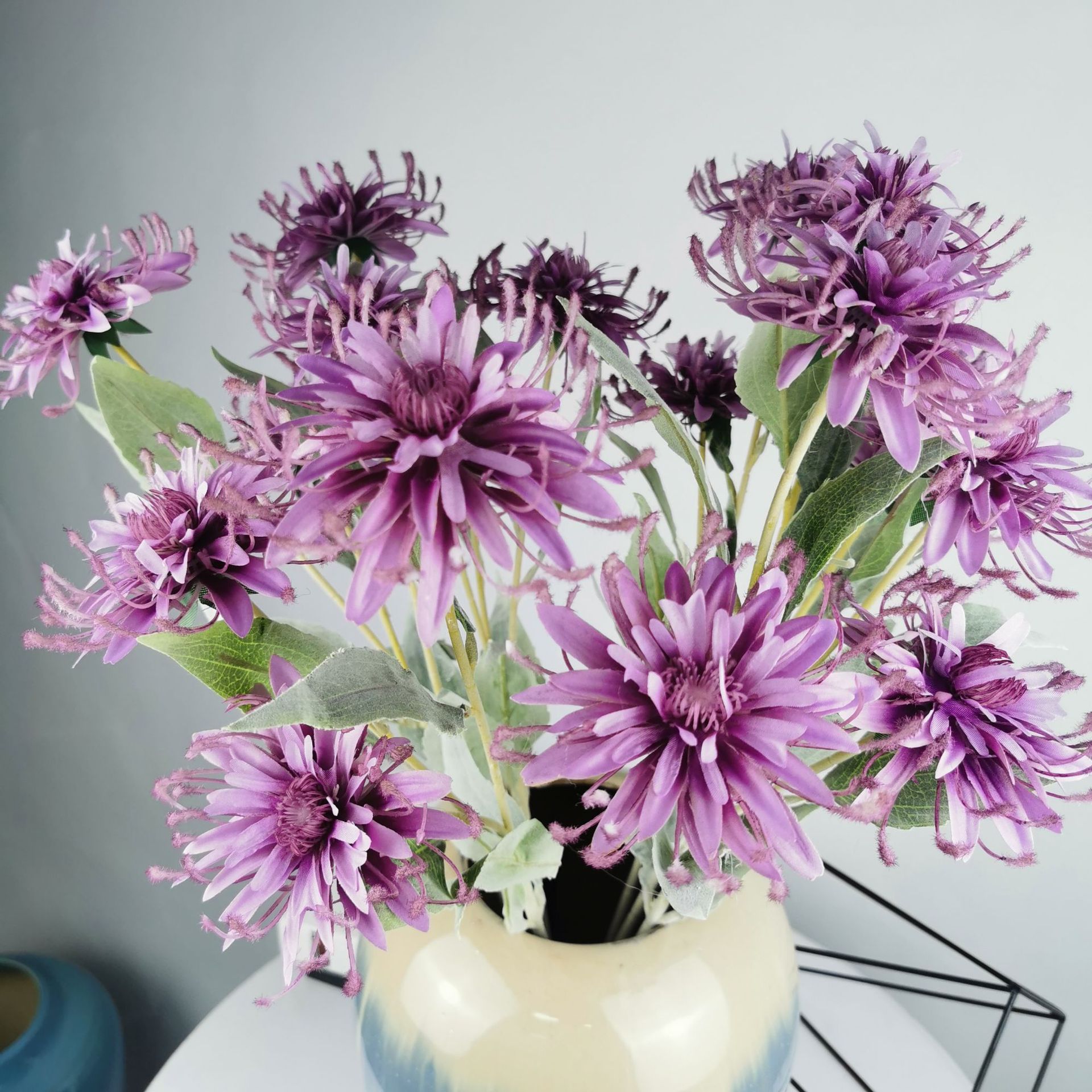 Simulation flower Nordic autumn false flower 3 hea... – Vicedeal