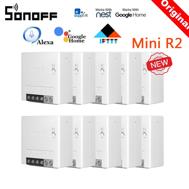 Sonoff mini r2 gør-det-selv wifi smart switch tim... – Grandado