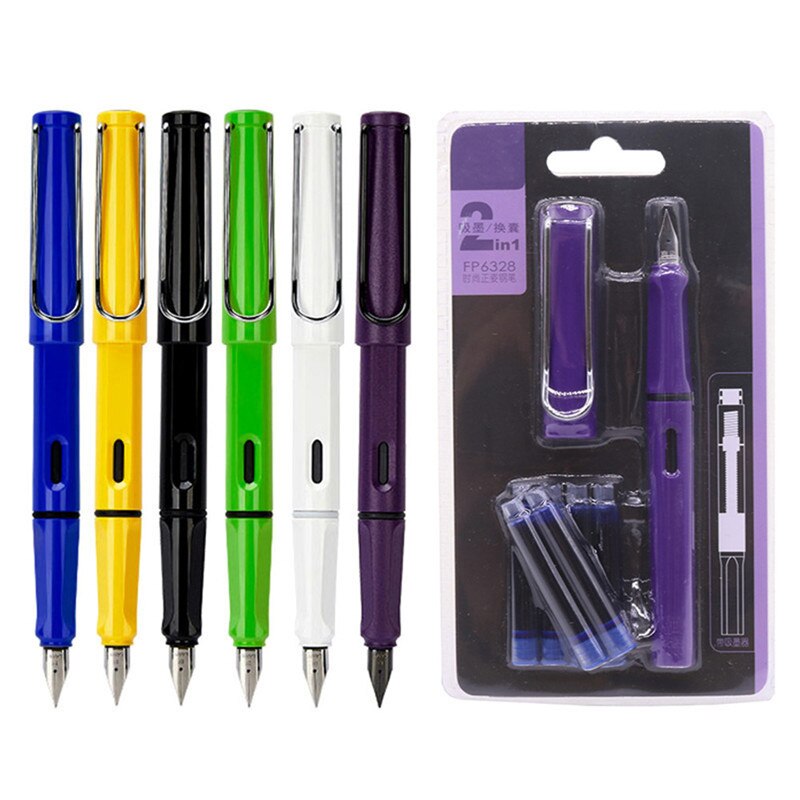 1 Pcs Fountain Pen Plus 4 Pcs Ink Bags Student Sta... – Grandado