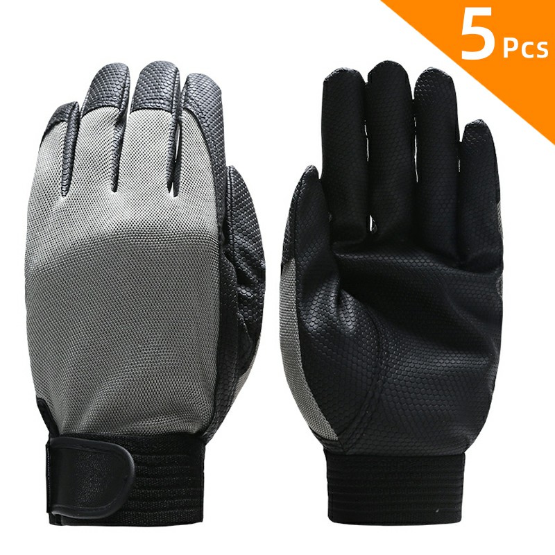 HENDUGLS 5pcs Blue Work Gloves Safety Equipment Ma... – Vicedeal