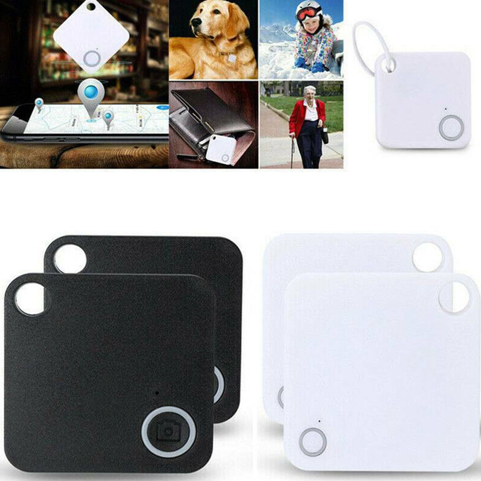 Square anti lost device pet GPS positioning Smart ... – Grandado
