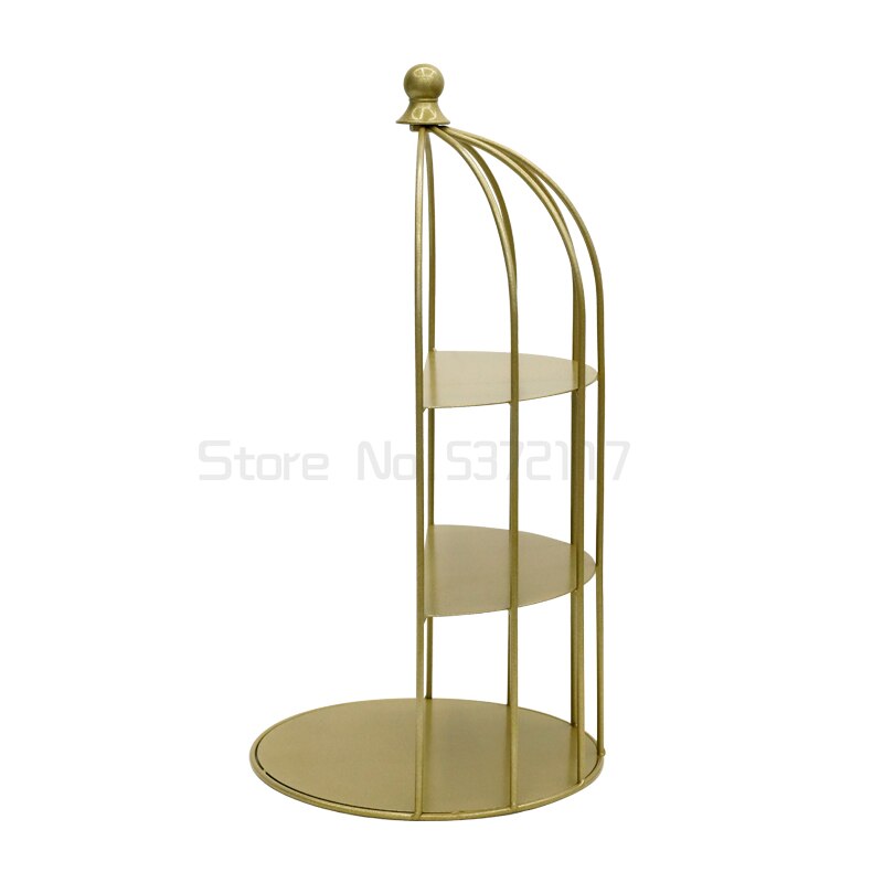 Golden European dessert rack iron cake rack weddin... – Vicedeal