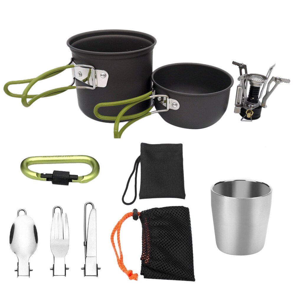 Camping Cookware Mess Kit Backpacking Gear & H... – Grandado