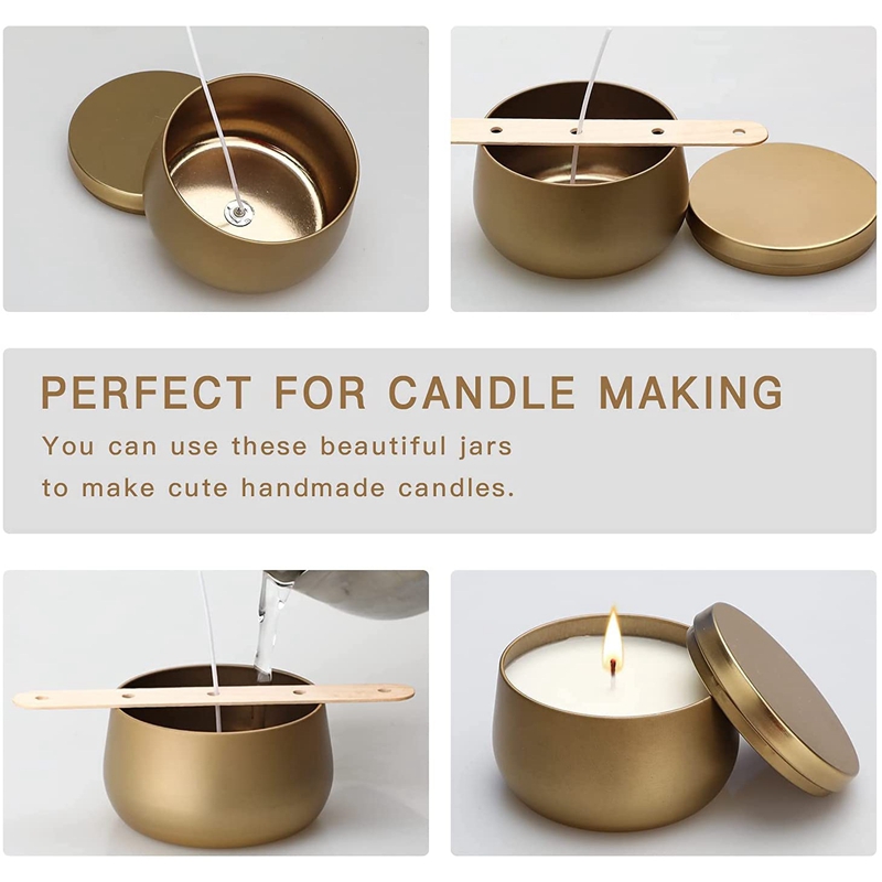 24Pcs Candle Tins, 8 Oz, 2 Color Candle Containers... – Vicedeal