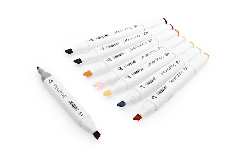 TOUCHFIVE 24 Farben Skizze Haut Töne Marker Stift ... – Vicedeal