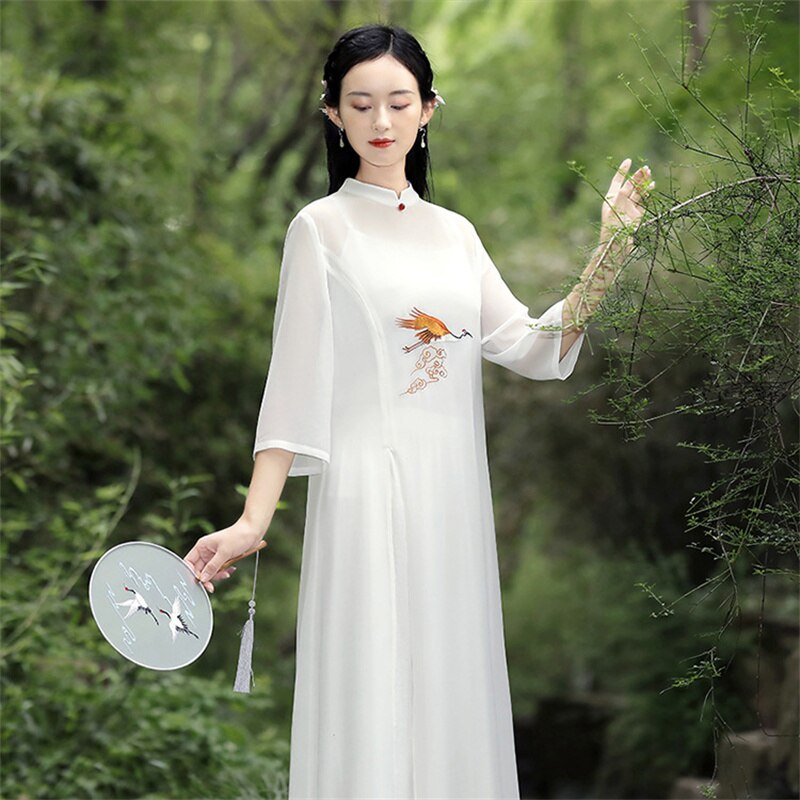 Summer Chinese Style Cheongsams Dress Traditional ... – Vicedeal