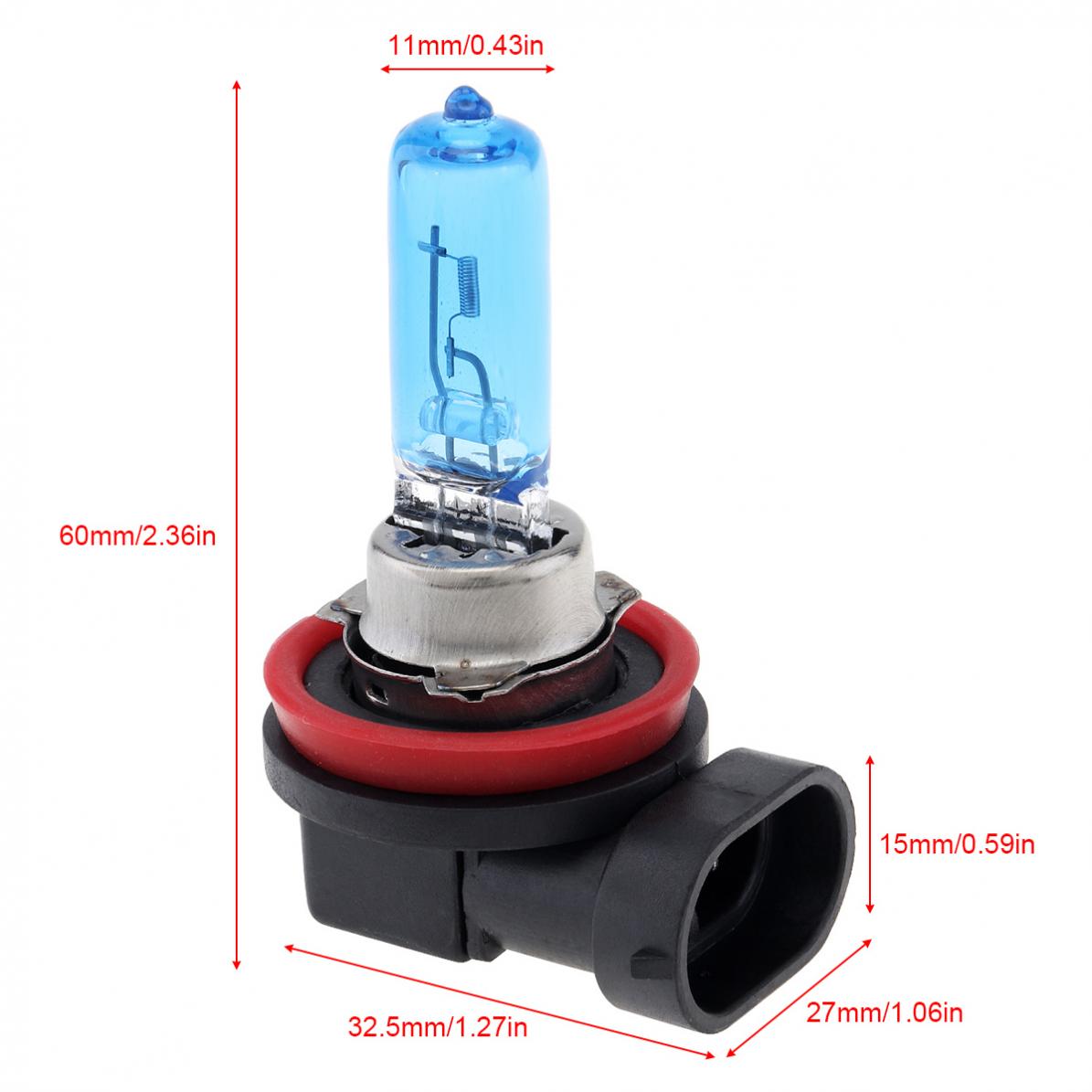 2Pcs 12V H9 65W 6000K Weiß Licht Super Helle Auto ... – Vicedeal