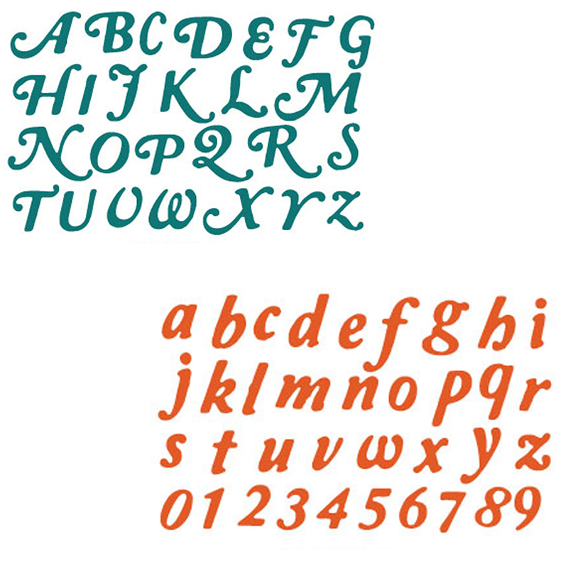 Metal Cutting Dies Set Upper Lower Case Alphabets ... – Grandado
