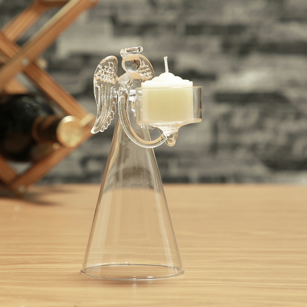 1Pcs Blessing Angel Tea Light Candleholder Transpa... – Grandado