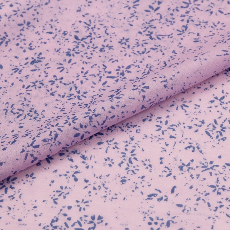 Deep blue spots print on pink bottom silk cotton b... – Vicedeal