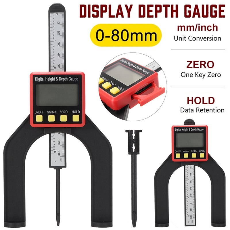 LCD Digital Altimeter Height Depth Gauge For Adjus... – Vicedeal