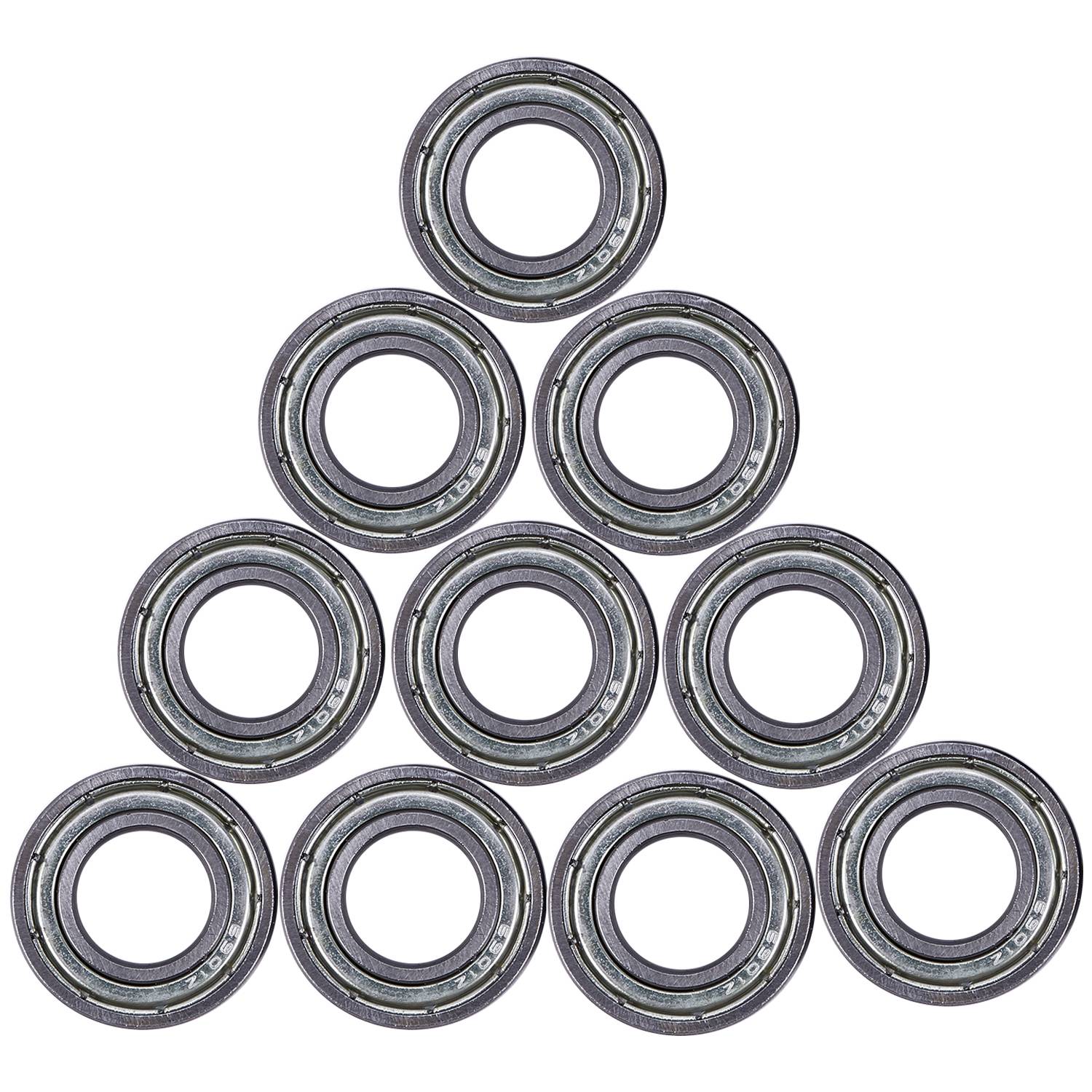 10 Pcs 12mm x 24mm x 6mm Sealed Deep Groove Radial... – Grandado