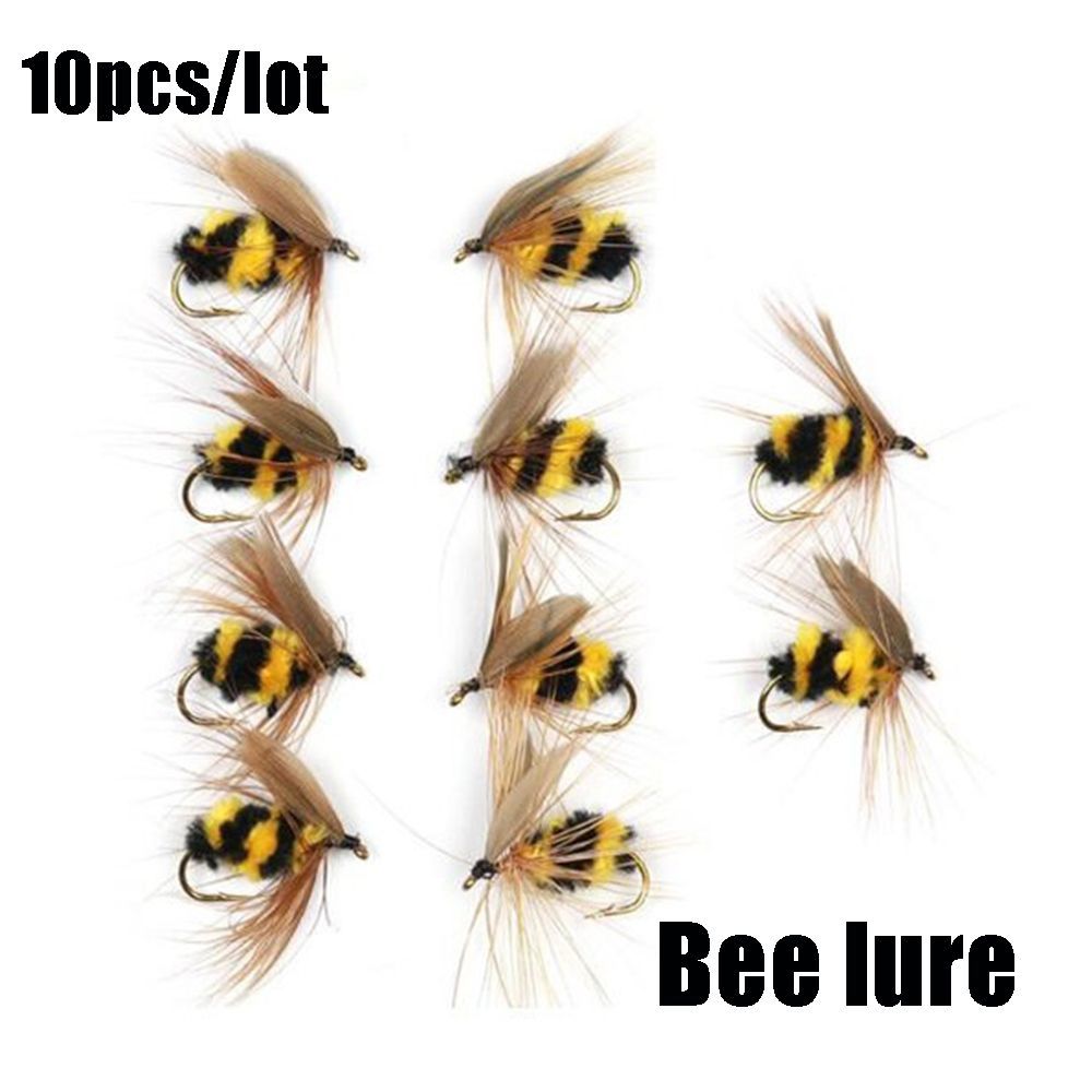 10Pcs Insect Hook Bait Random Color Bumble Bee/Ant... – Grandado