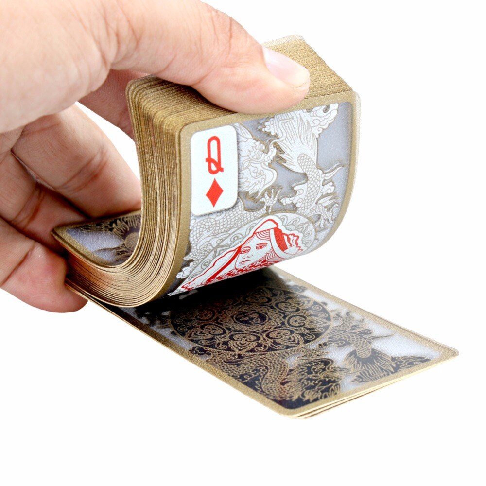 Gold Edge Playing Cards Accessories Travel 1PC Sup... – Grandado