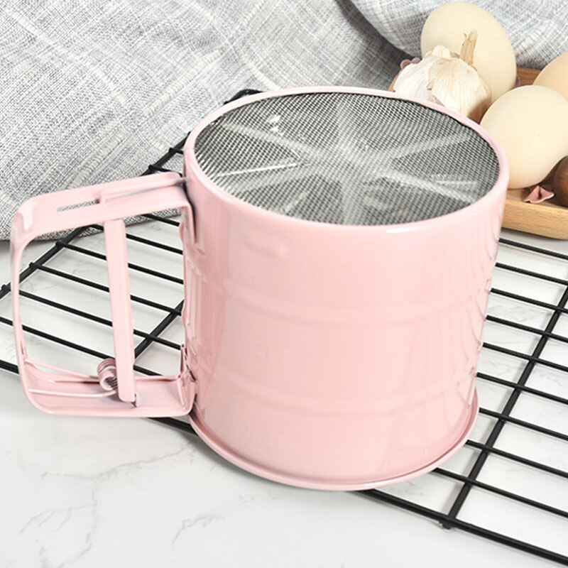 Stainless Steel Flour Sieve Cup Semi-automatic Mes... – Grandado