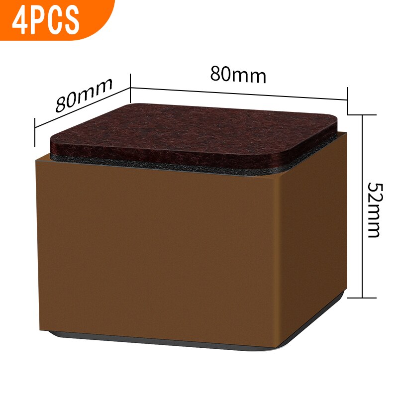 4pcs Square Furniture Legs Pads Carbon Steel Table... – Grandado