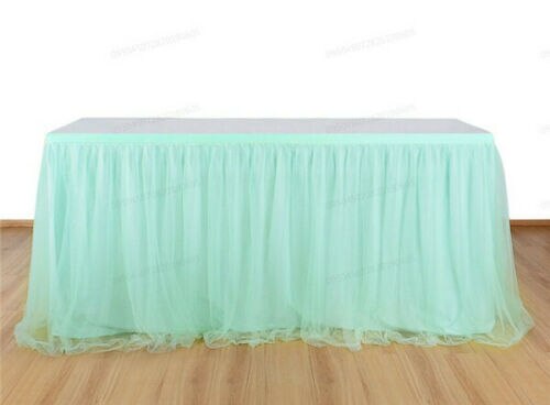 6ft Bruiloft Vele Tule Tutu Tafel Rok Tule Servies... – Vicedeal