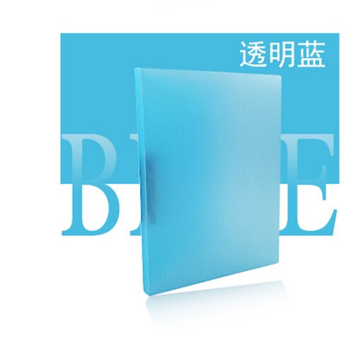 EZONE A4 Transparent File Folder Plastic Candy Col... – Grandado