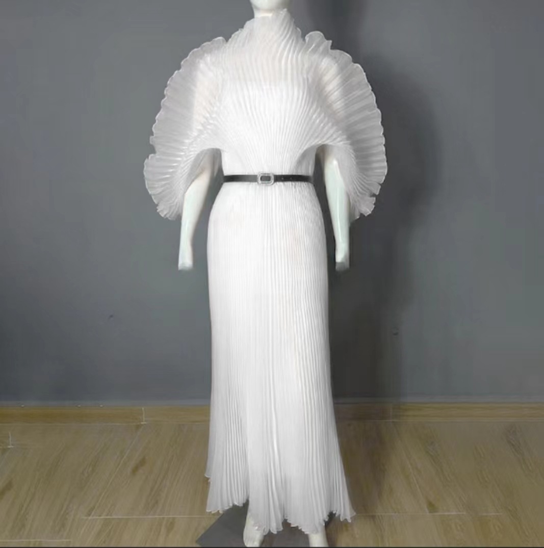 Pleats Pleated Dress Commuter Dress Temperament Pu... – Grandado