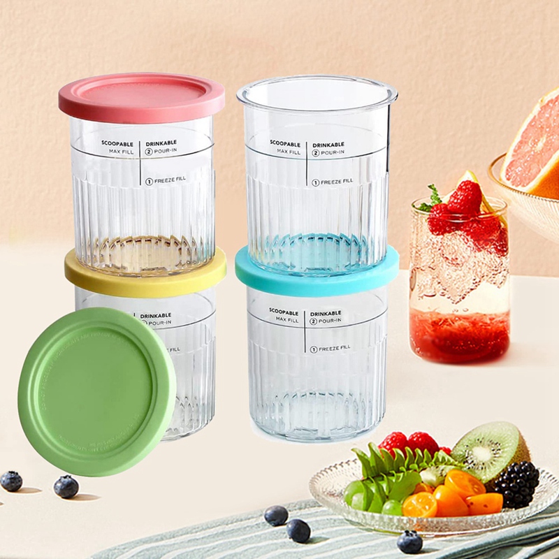4PCS Ice Cream Pints Cup For Ninja Creami NC500 NC... – Grandado