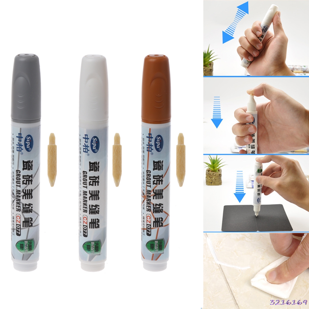 Grout Pen Tile Gap Repair Pen White Tile Refill Wa... – Grandado