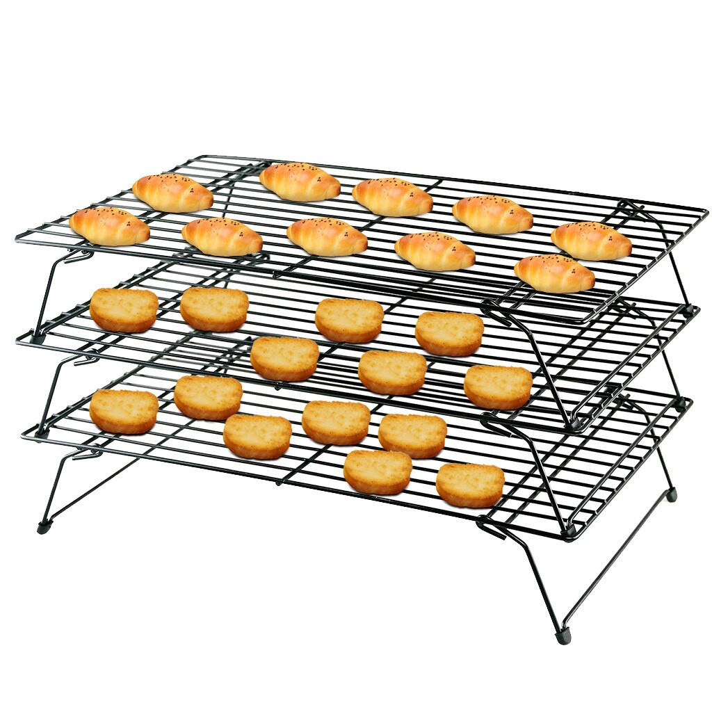 3 Tier Stackable Cooling Baking Cake Biscuit Tray ... – Vicedeal