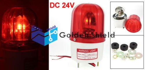 LTE-1101J Red DC24V Flash Siren Emergency Rotary S... – Grandado