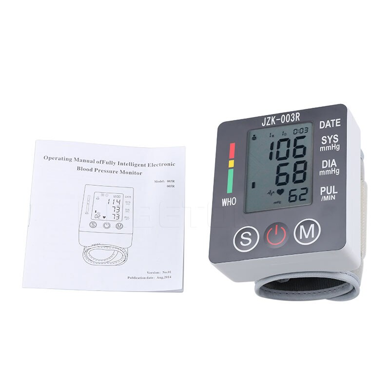 Wrist Digital Blood Pressure Monitor Portable Tono... – Grandado