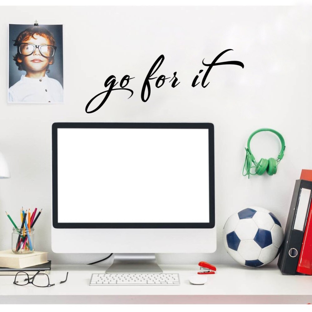 Go For It Motivational Quote Vinyl Wall Decals Lap... – Grandado