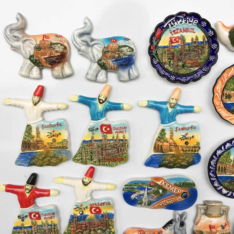 Turkey Fridge Magnets Souvenirs World Tourism Cera... – Vicedeal