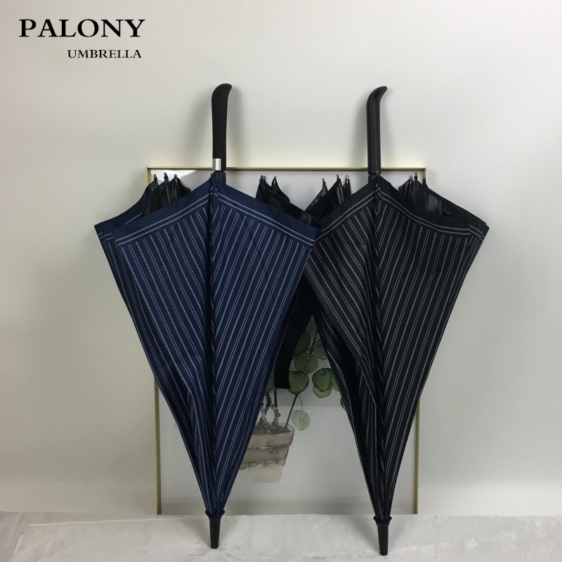 PALONY Stylish umbrella with long handle and strip... – Grandado