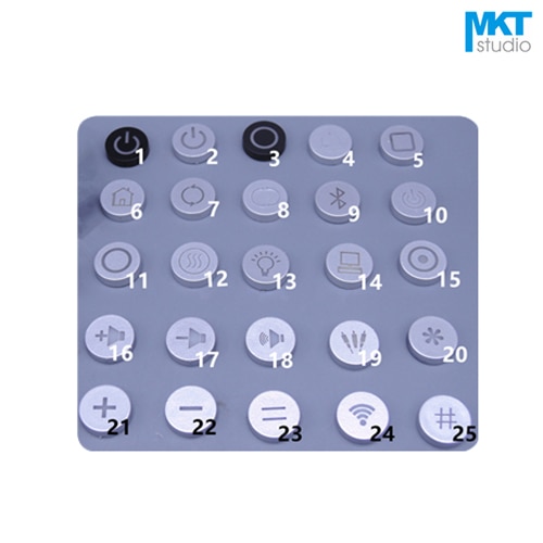 10Pcs Sample Symbol Icon Switch Cap For 6*6mm Tact... – Grandado