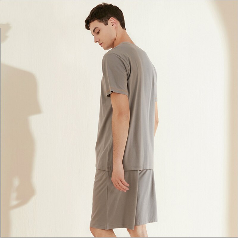 Zomer Mannen Modal Katoen Pyjama Sets Mannen Korte... – Vicedeal