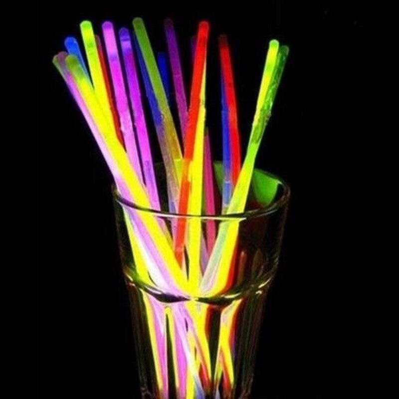 100 PC bâton lumineux sûr bâton lumineux collier B... – Grandado