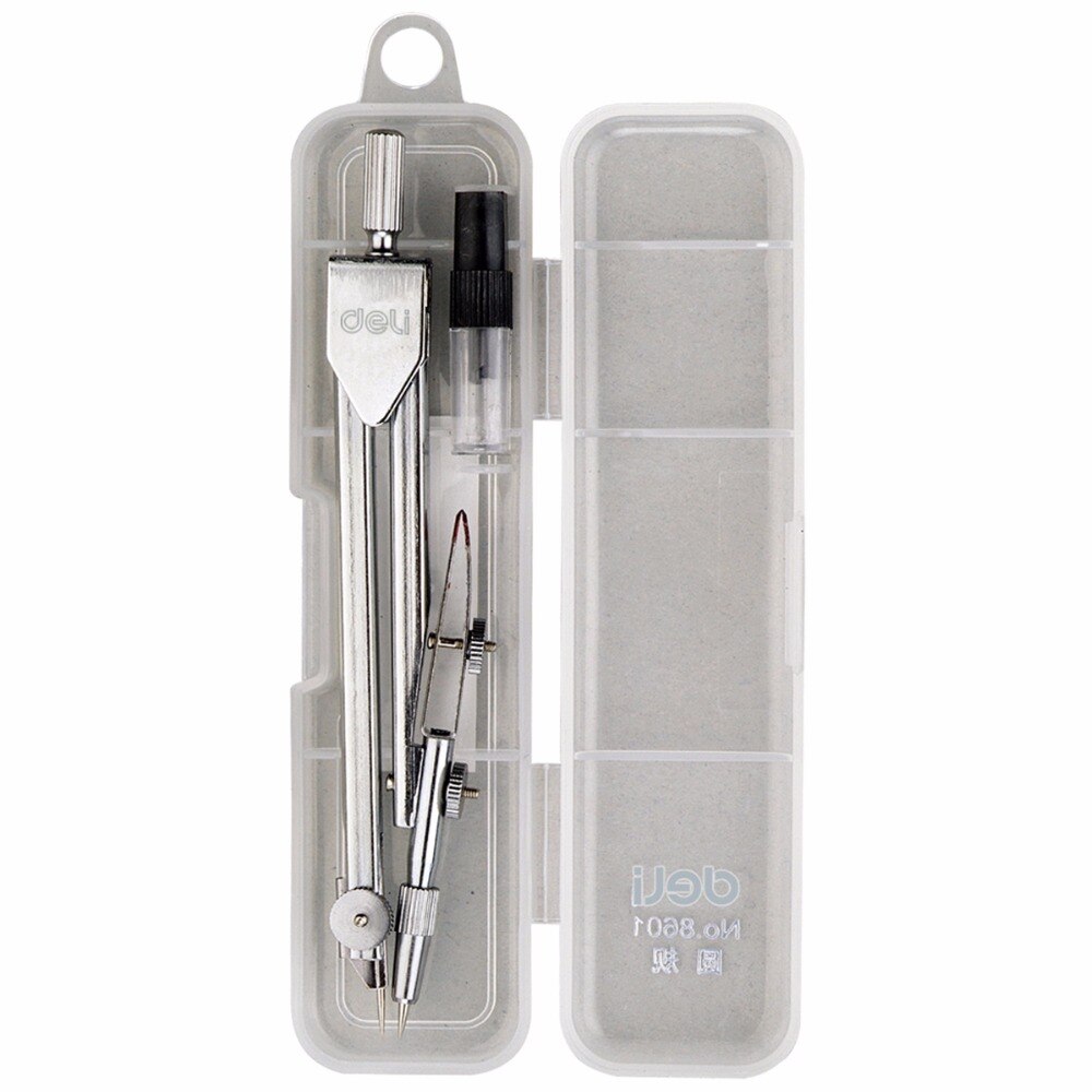 Deli 1pcs Compasses Set Silver Drafting Tools Stat... – Grandado