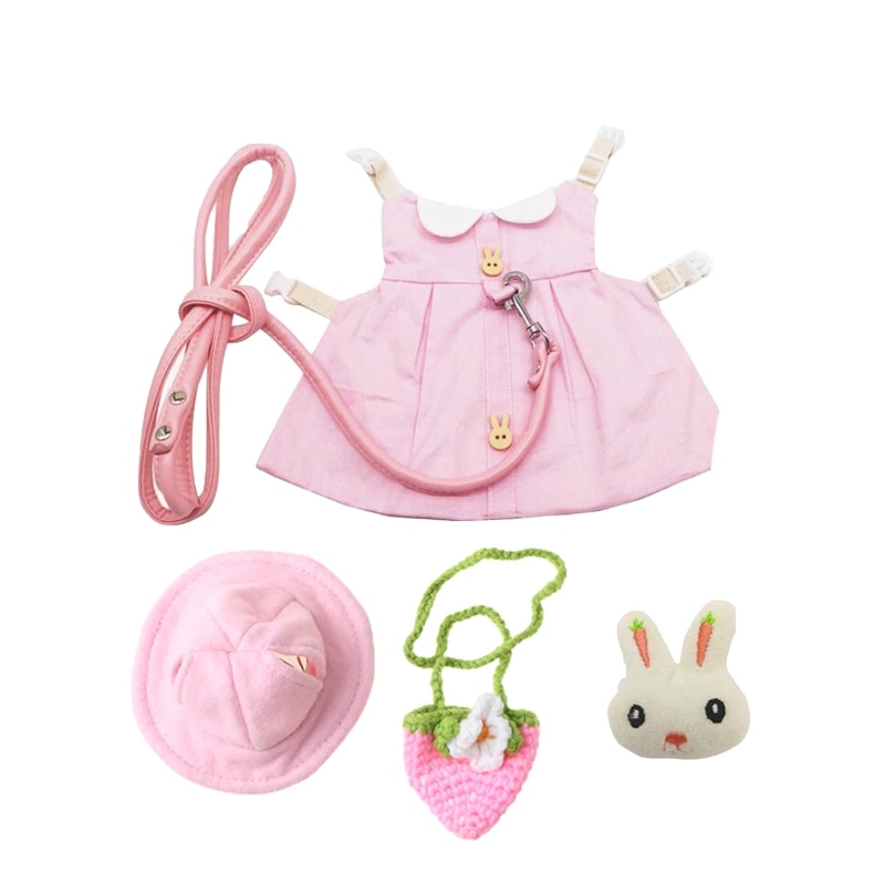Klein Dier Harnas Vest Leash Set Comfort Kleding M... – Vicedeal