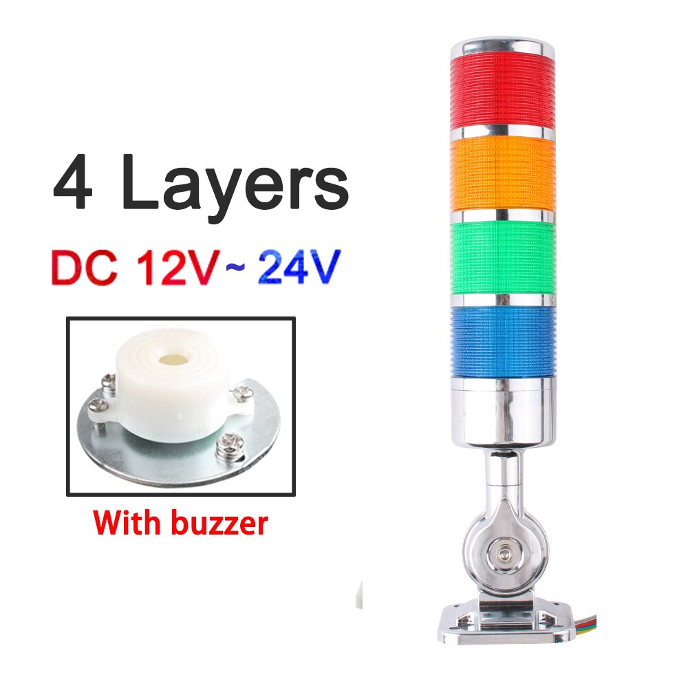 4 layers Rotatable 180 Stack light Red warning lig... – Grandado